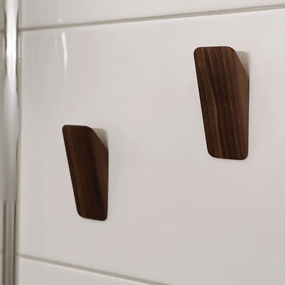 Haak Switch - Walnoot | Beslagonline.nl