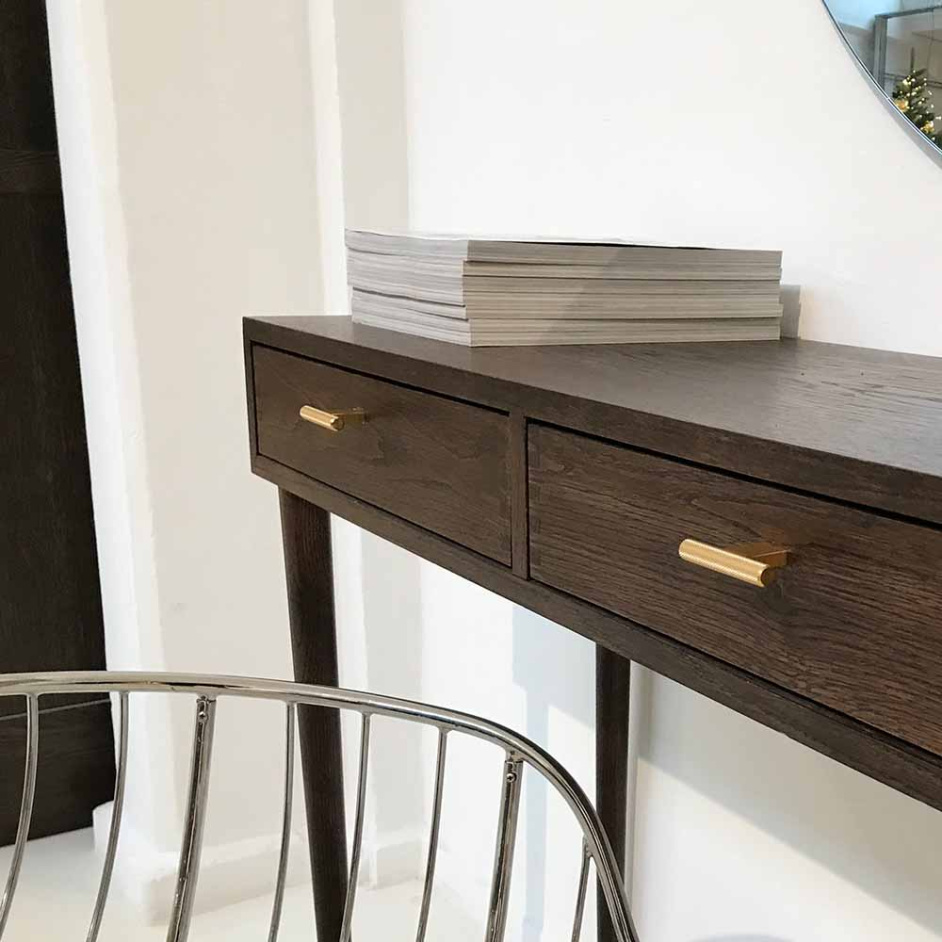 Knop T Graf Mini - Messing | Beslagonline.nl